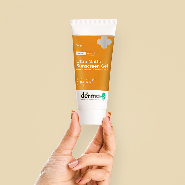 The Derma Co Ultra Matte Sunscreen Gel with SPF 60 50 gm